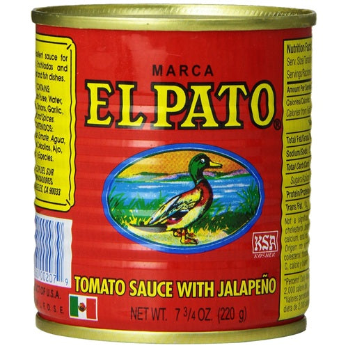 Item No.19033 EL PATO TOMATO SAUCE W/JALAPENO (RED) 24/7.75oz ...