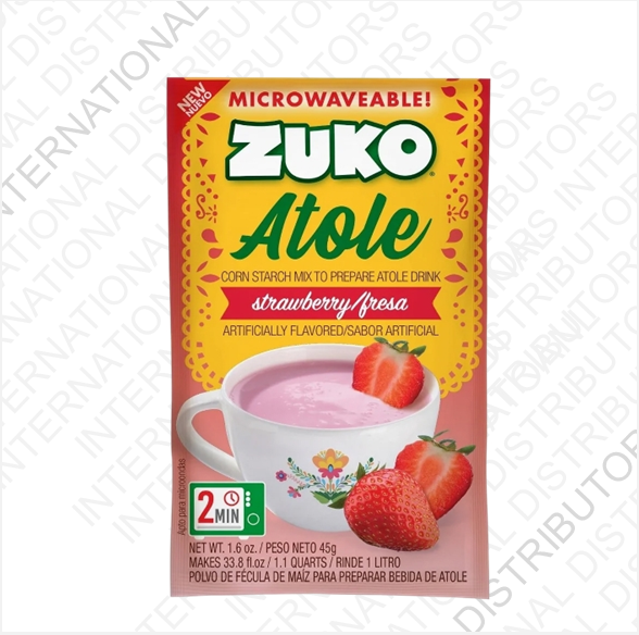 Item No.33152 ZUKO ATOLE STRAWBERRY 48/1.6oz – International Distributors