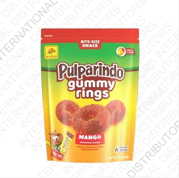Item No.50058 DE LA ROSA PULPARINDO GUMMY MANGO 12/9oz – International ...