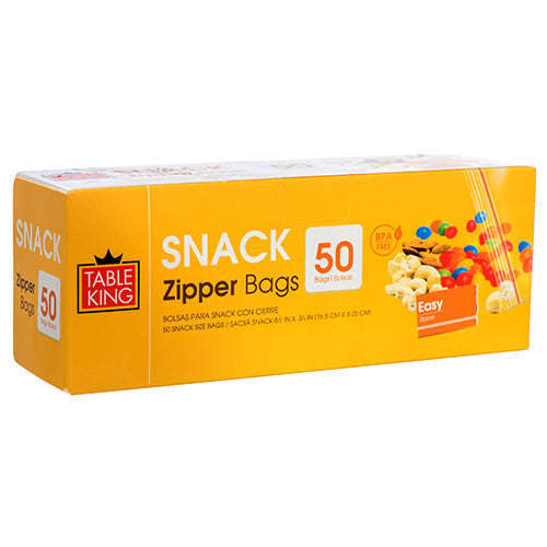 Item No.93154 TABLE KING SNACK BAG ZIPPER 36/50ct – International ...