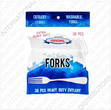 Item No.27072 IMPERIAL PLASTIC FORK 48/36ct – International Distributors