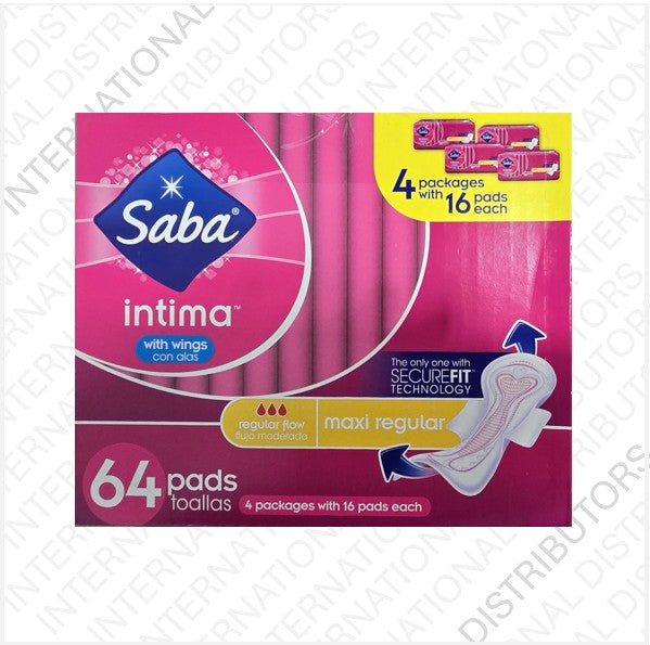 Item No.30471 SABA PAD MAXI INTIMA REGULAR 4/16 ct – International ...