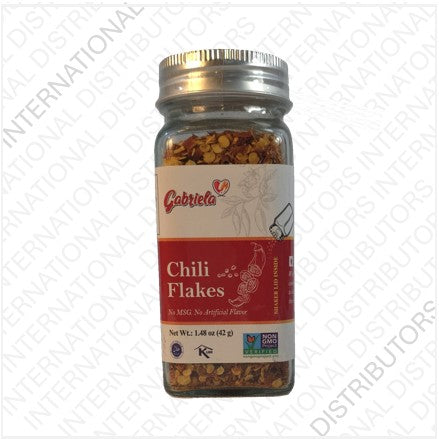 Item No.36375 GABRIELA CHILI FLAKES 12/1.48oz – International Distributors