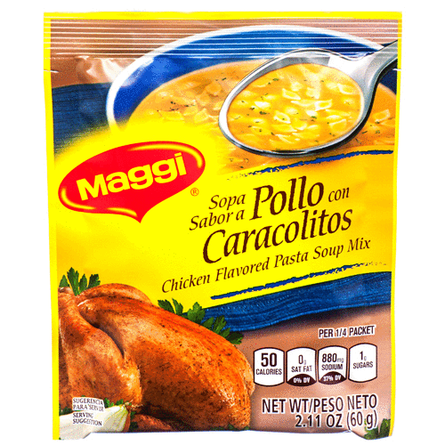 MAGGI CLEAR SOUP CHICKEN SEASHELL 2/12/2.11oz (SKU #34348 ...